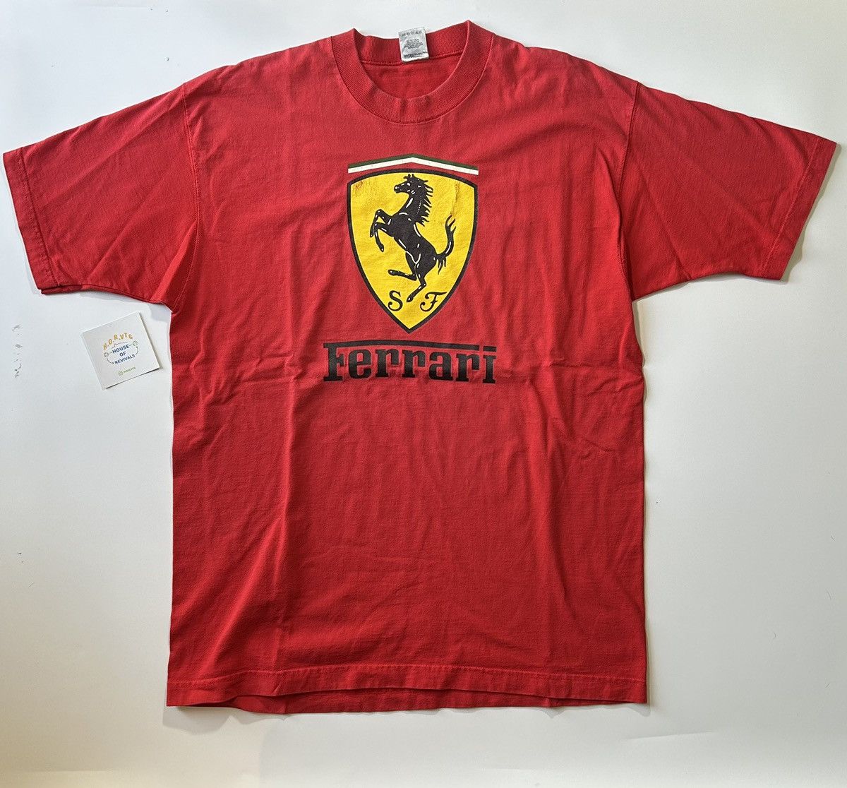 Vintage Vintage 90s Ferrari Logo Car t-shirt | Grailed