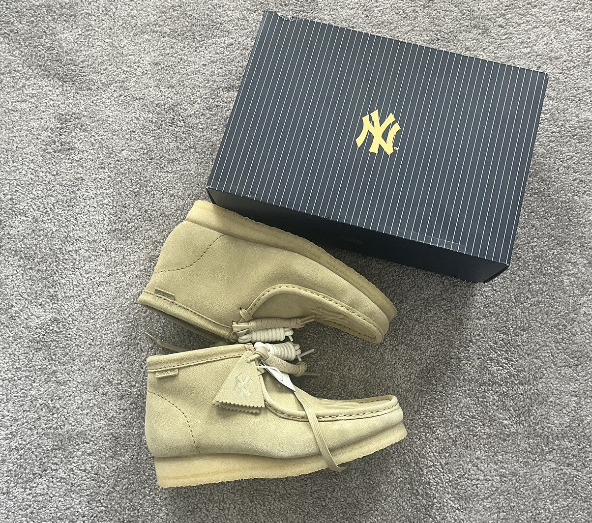 Kith Kith & Clark’s New York Yankees Wallabee Boot | Grailed