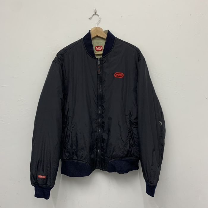 Ecko Unltd. Distressed ECKO UNLTD Reversible Bomber Jacket | Grailed