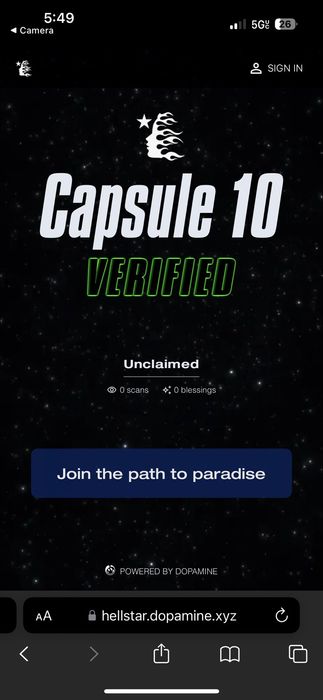 HELLSTAR HellStar Blue Neuron Tour Capsule 10 Shirt | Grailed