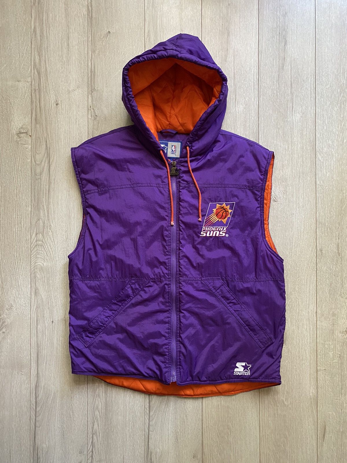 Vintage Starter Phoenix Suns NBA puffer vest | Grailed