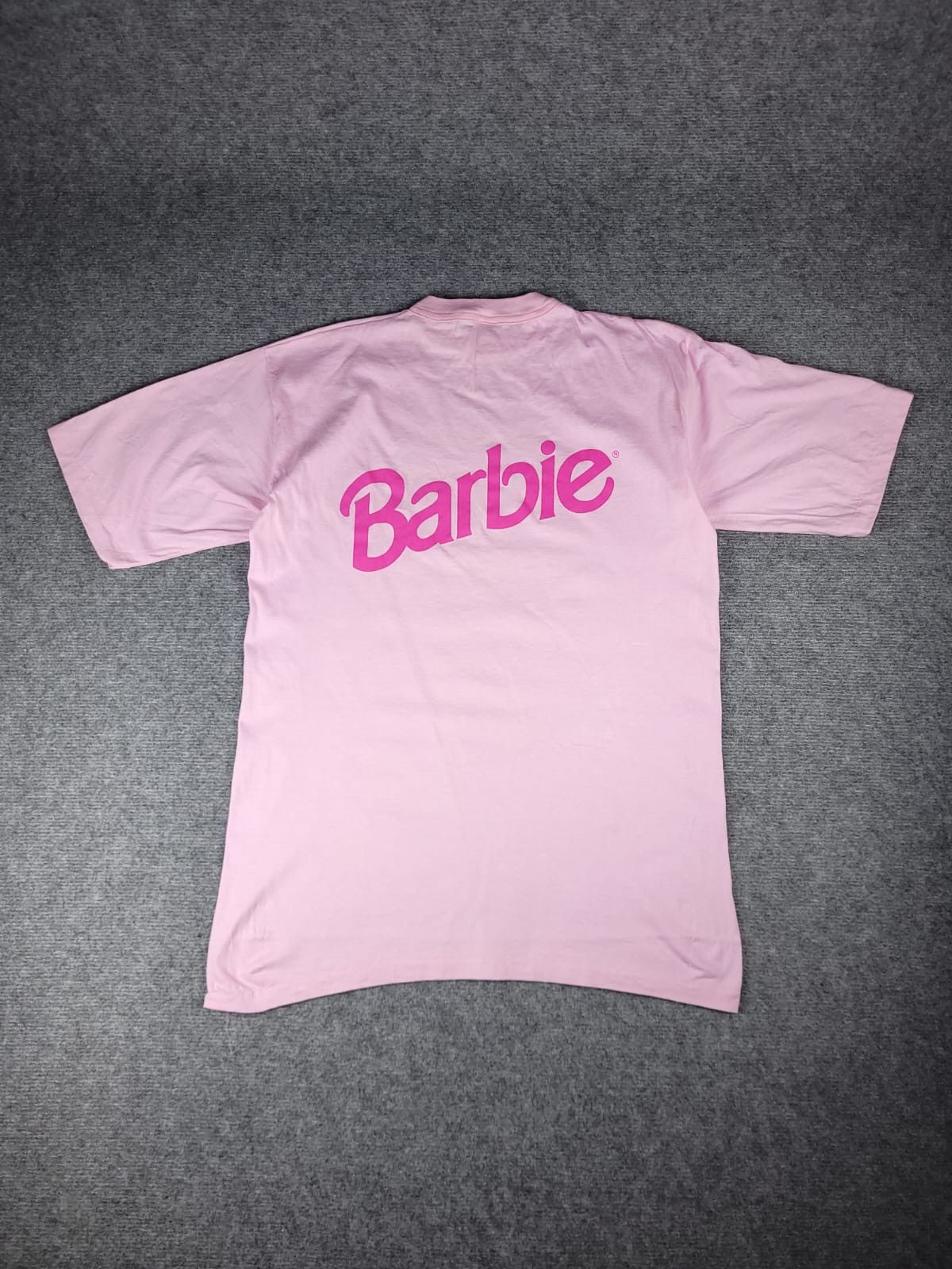 Luxury Barbie tshirt pink big logo | Grailed