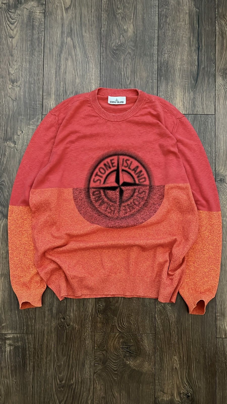 Stone Island Stone Island big logo knit sweater | Grailed