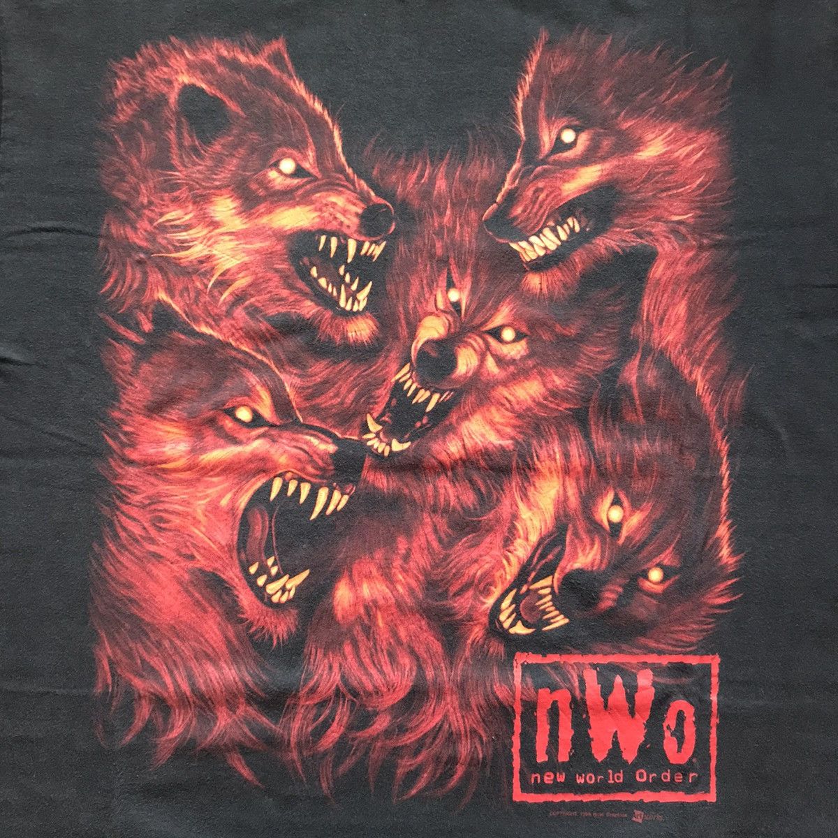 Rap Tees × Vintage × Wcw/Nwo 1999 Vintage Bootleg NWO Wolf Pack T-Shirt ...