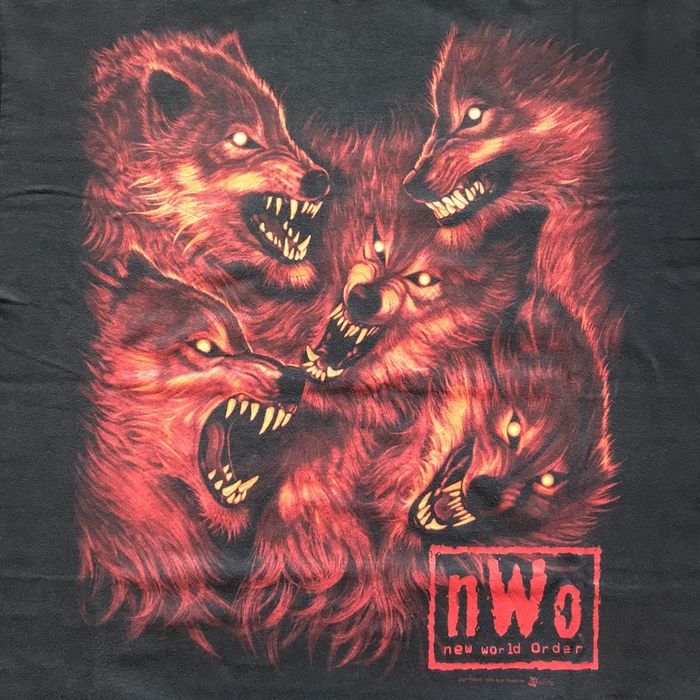 Vintage 1999 Vintage Bootleg NWO Wolf Pack T-Shirt | Grailed