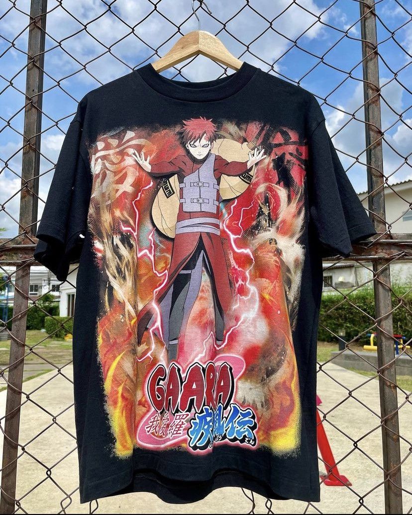 Anime × Japanese Brand × Streetwear Gaara Naruto Anime Tee Bootleg By ...