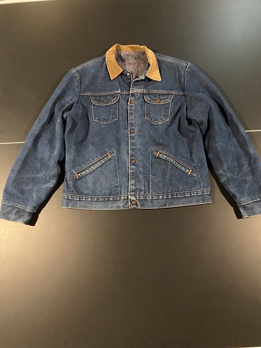 Wrangler Vintage Wrangler Blanket-Lined Denim Trucker Jacket | Grailed