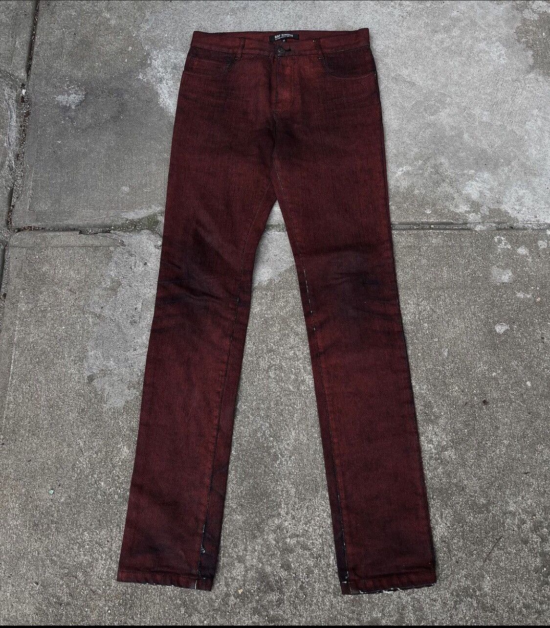 Raf Simons Raf Simons AW05 "History of My World" Rust Coated Denim ...