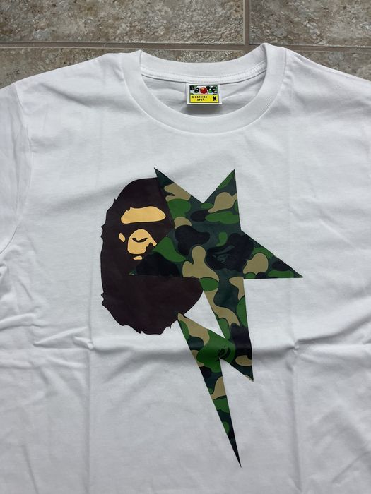 Bape BAPE Sta Logo Tee White | Grailed