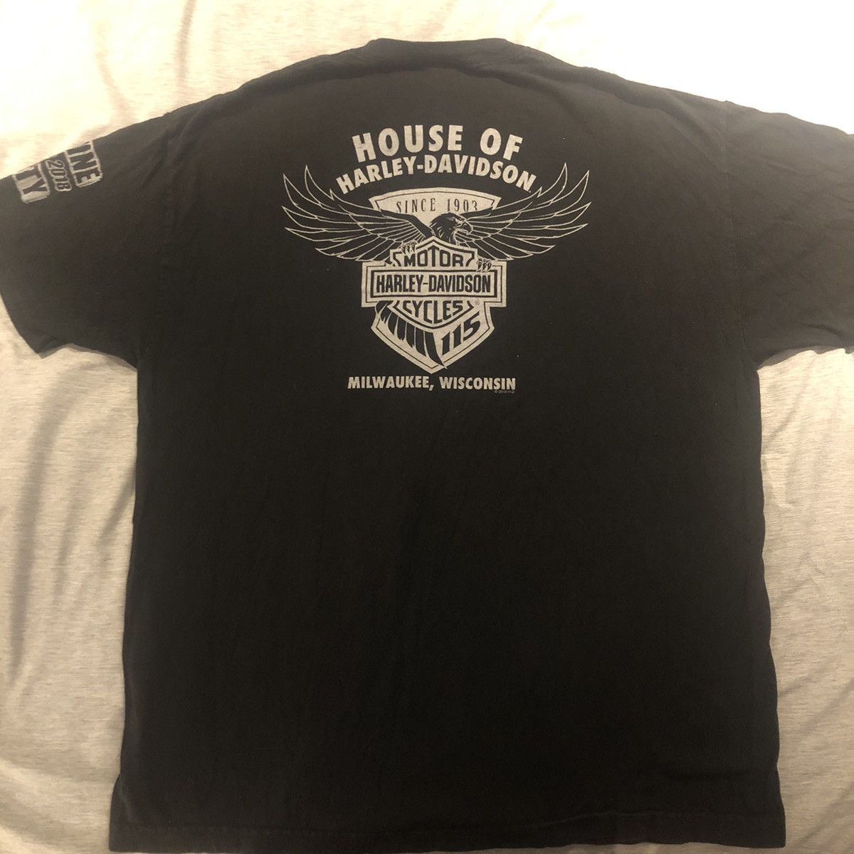 Harley Davidson House of Harley Davidson motorcycles black graphic t shirt | Grailed