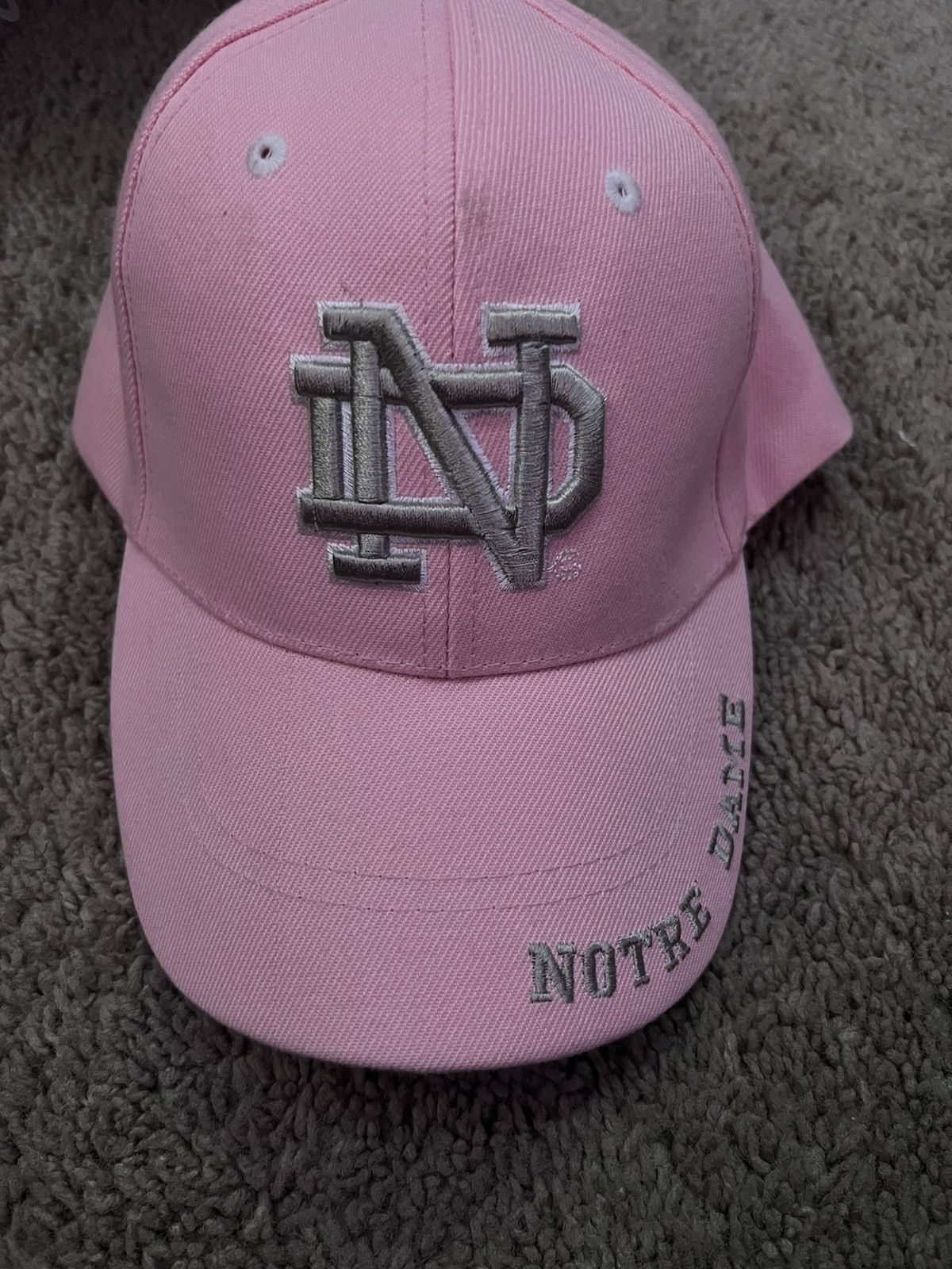 Streetwear pink Notre Dame hat | Grailed
