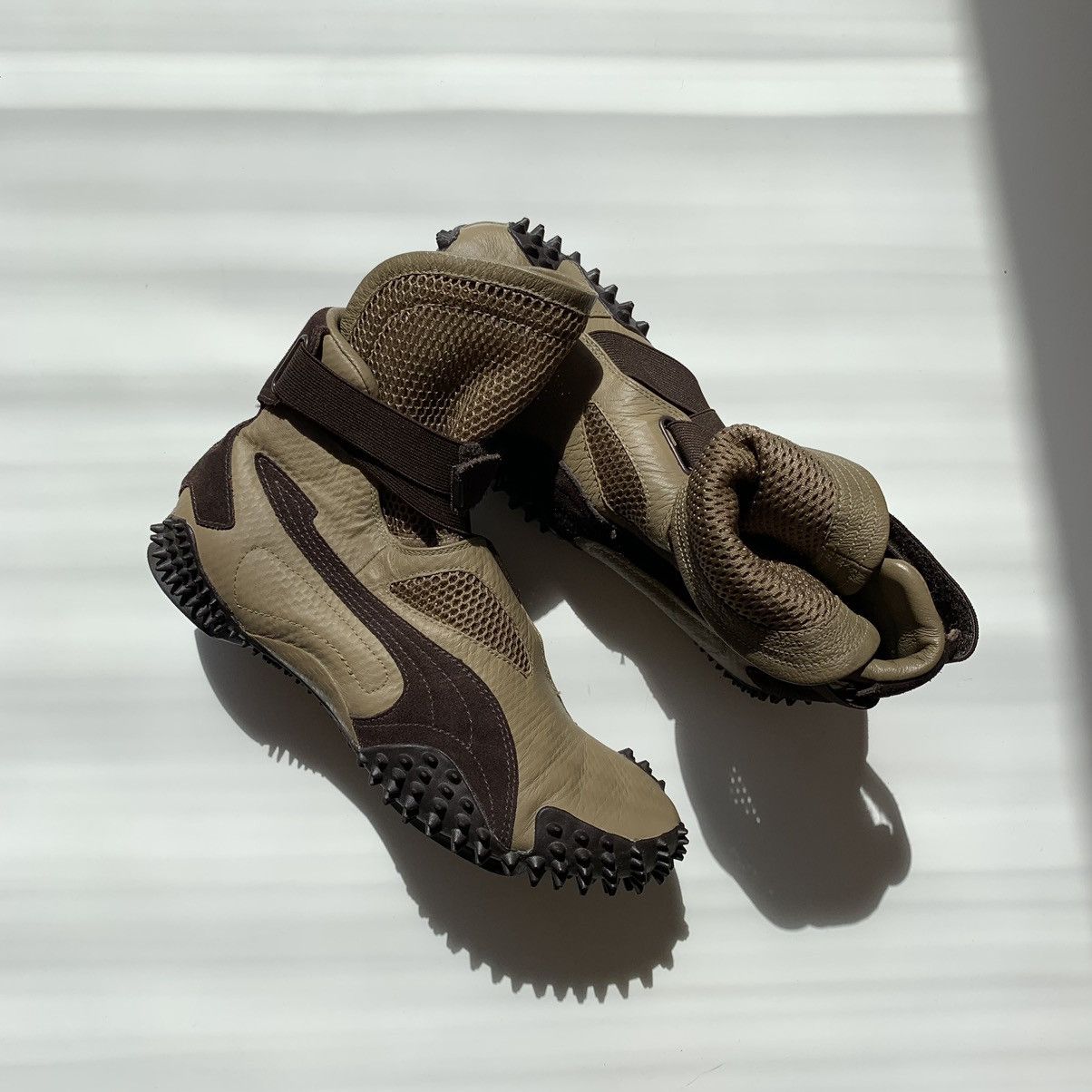 Puma × Vintage !NEW 2005 Puma Mostro Mid Olive | Grailed