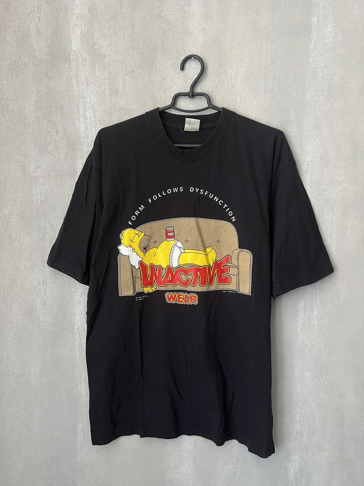 Vintage The Simpsons 1999 Homer Inactive Wear Vintage Tee T-Shirt | Grailed