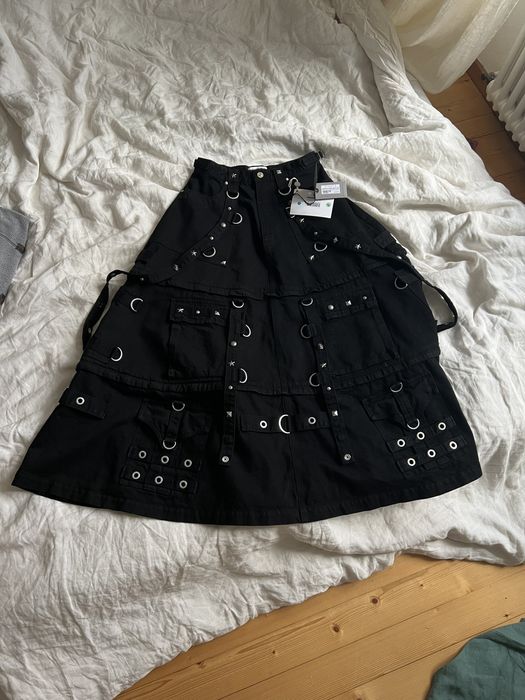 Balenciaga BALENCIAGA SPRING 22 RAVER SKIRT PITCH BLACK | Grailed