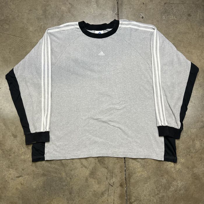 Adidas Vintage 90s Adidas Mini Center Logo Long Sleeve Blokecore | Grailed