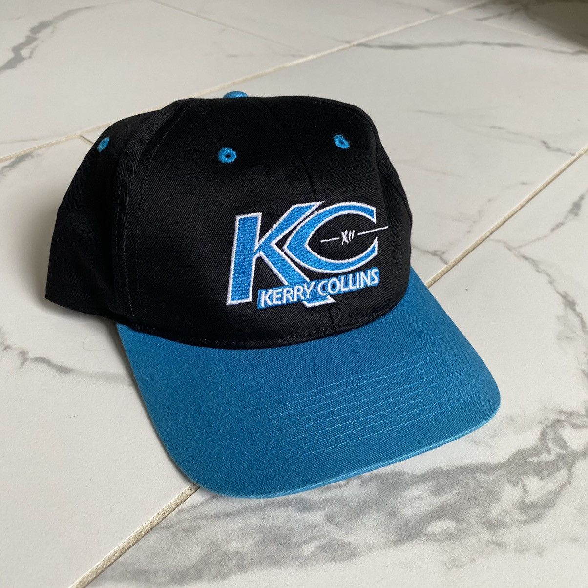 Vintage Vintage 1990s 90s Carolina Panthers Kerry Collins Hat #12 QB ...