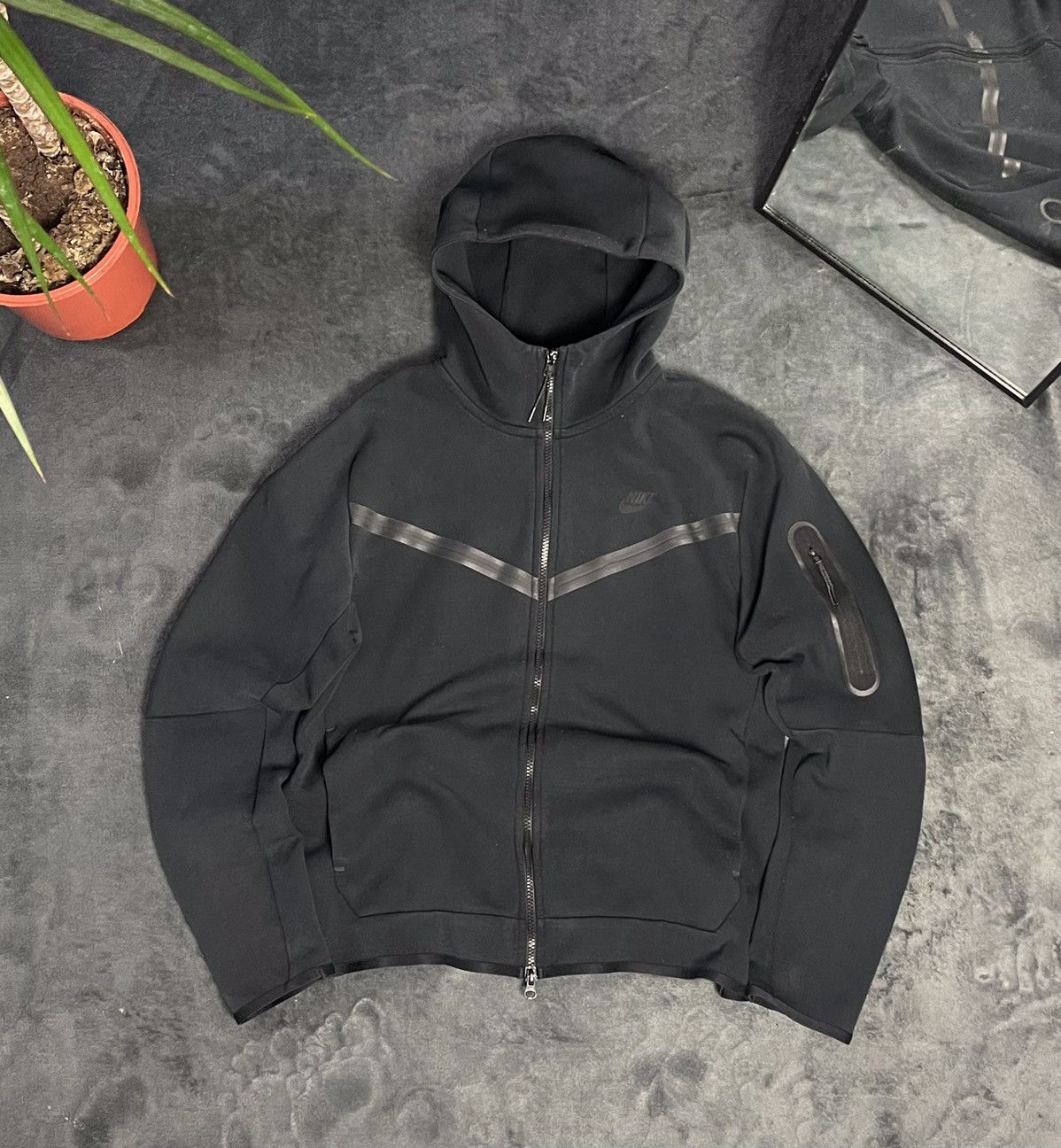 Nike × Streetwear Nike Tech Fleece Ninja Mask Hoodie Drill | Grailed