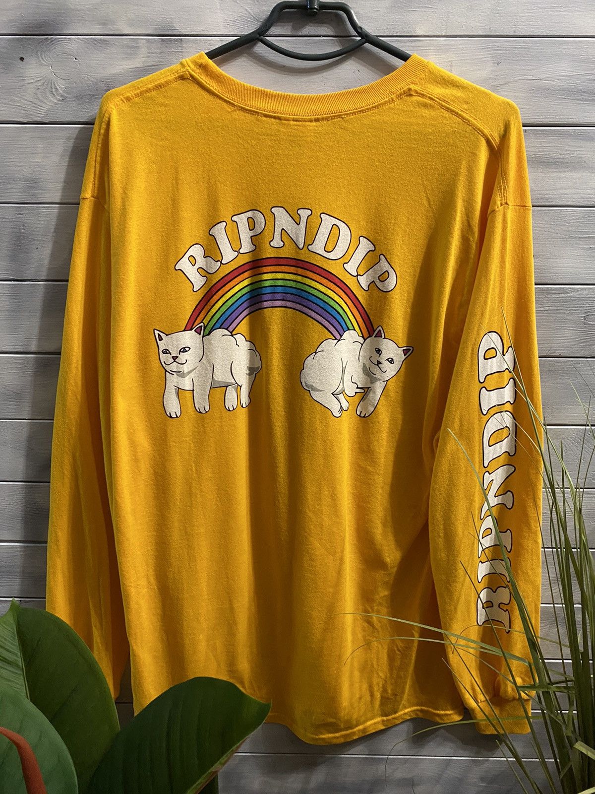 Rip N Dip Rare Long-Sleeve RipNDip Big Logo Fuck Cats. | Grailed