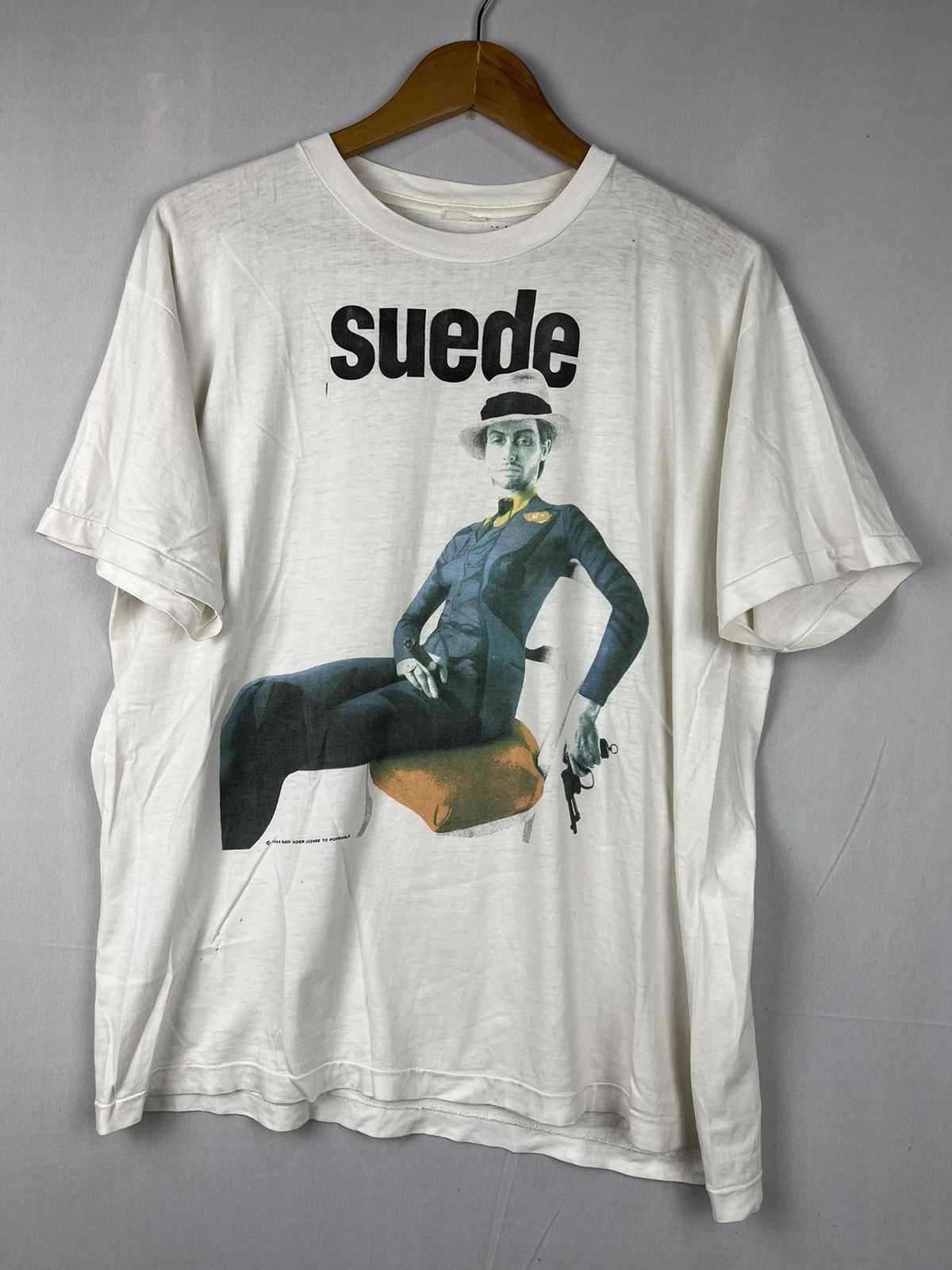 Band Tees × Streetwear × Vintage Vintage Suede matel Mickey britpop 90s ...