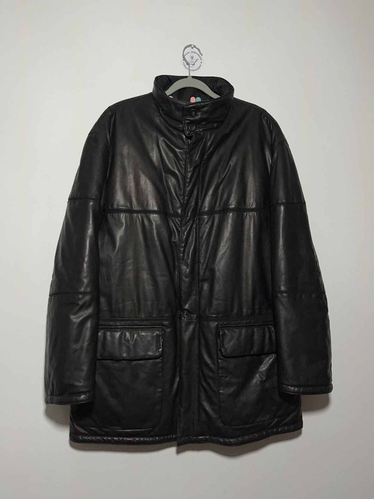 Gimo's × Leather Jacket × Luxury Reversible Gimo’s leather bomber coat ...