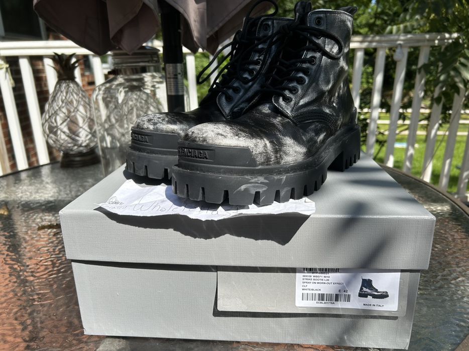 Balenciaga *LAST DROP* Balenciaga Strike Boots Distressed | Grailed