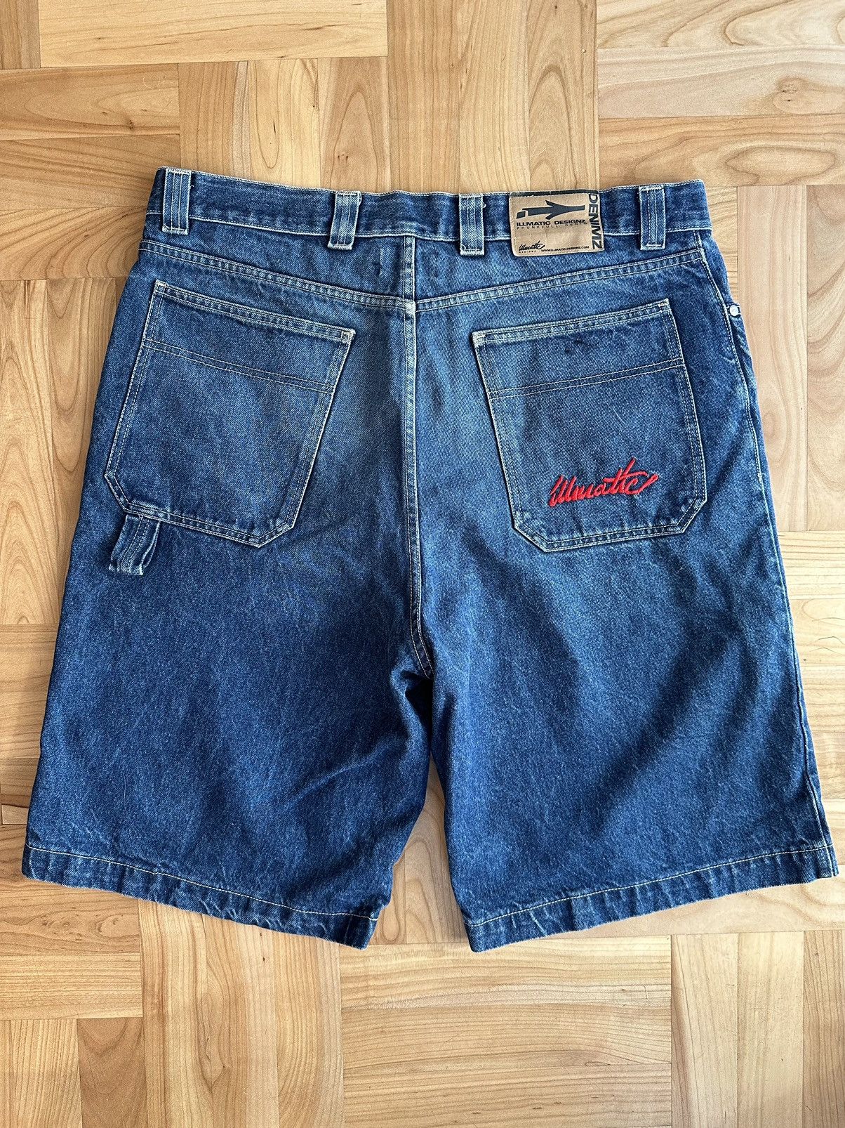 Nas × Rap Tees × Vintage 💥RARE💥 Vintage 90s Nas Illmatic Designz Denim Shorts Fiocchi | Grailed