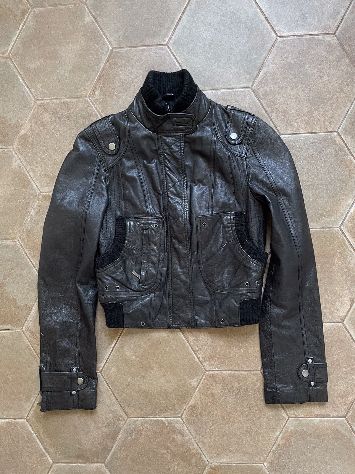 Avant Garde × Japanese Brand × Leather Jacket VINTAGE LEATHER JACKET ...