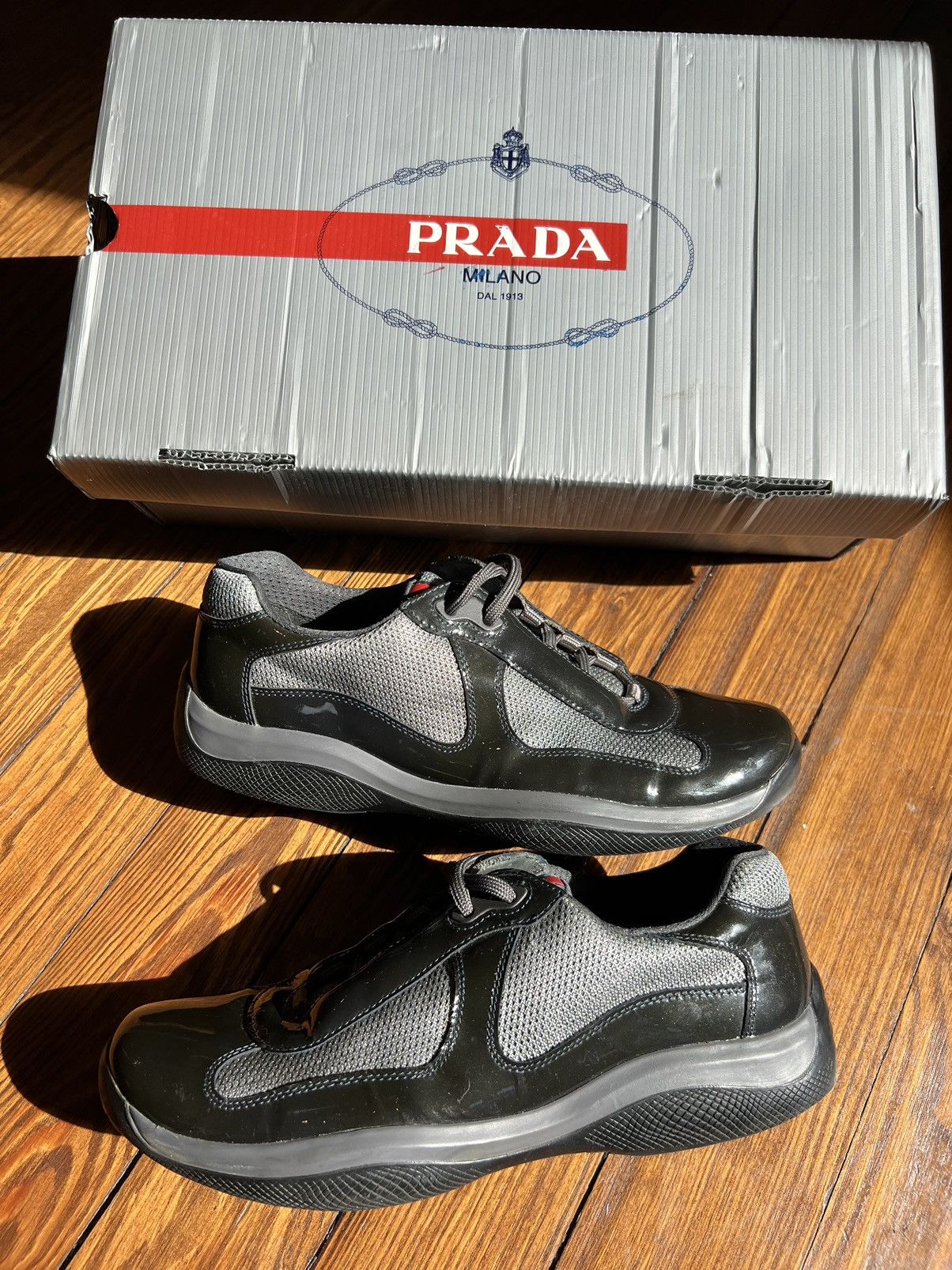 Prada Prada Americas Cup Low Patent Leather OG | Grailed