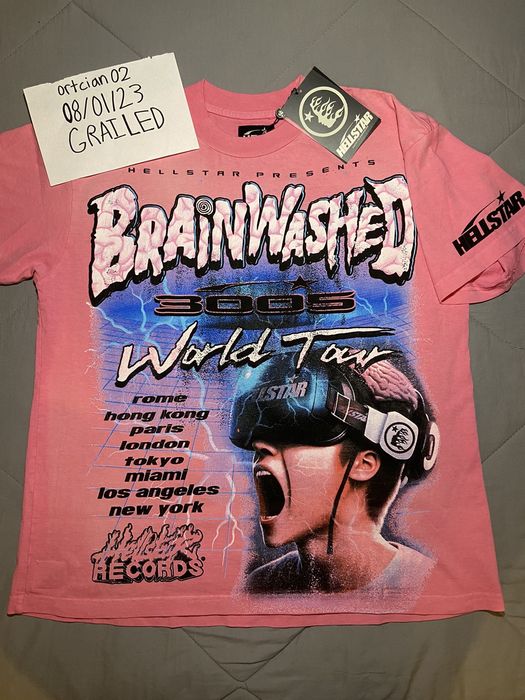 HELLSTAR Hellstar Brainwashed World Tour T-Shirt | Grailed