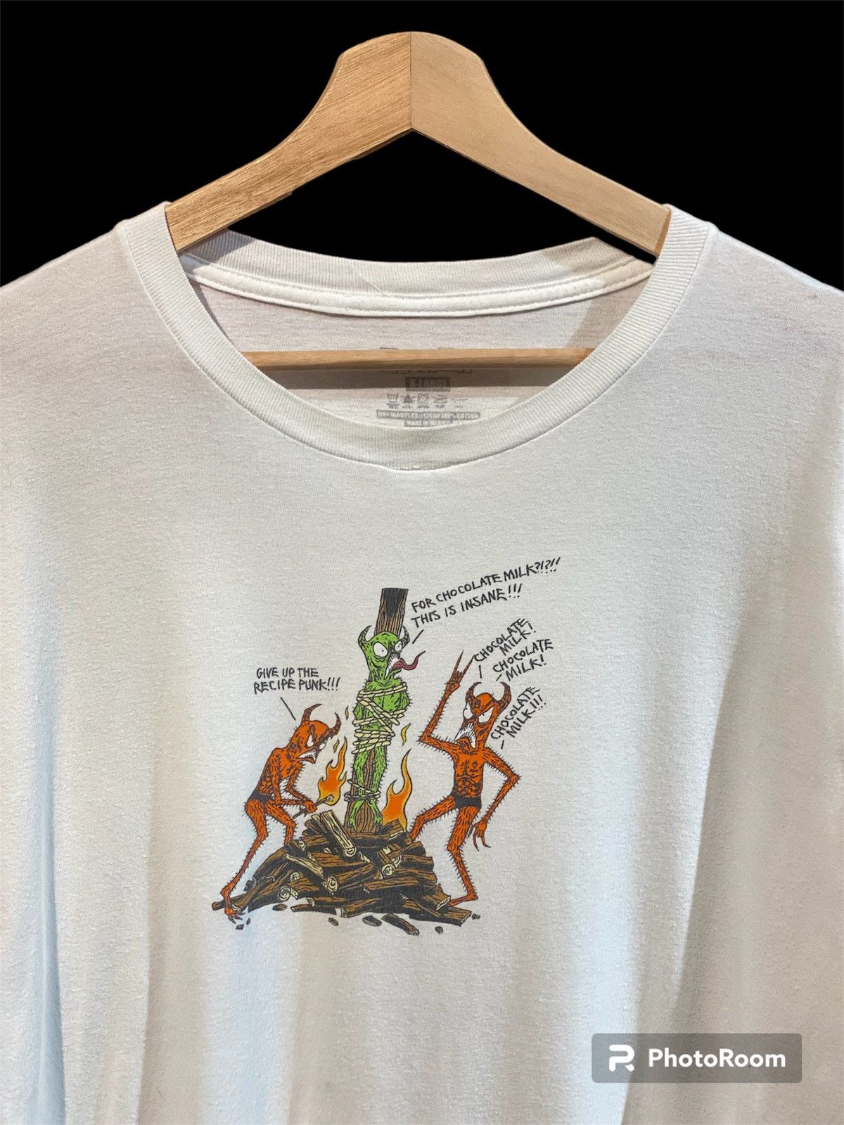 Neckface × Streetwear Baker x Neckface Chocolate Milk White Tee | Grailed