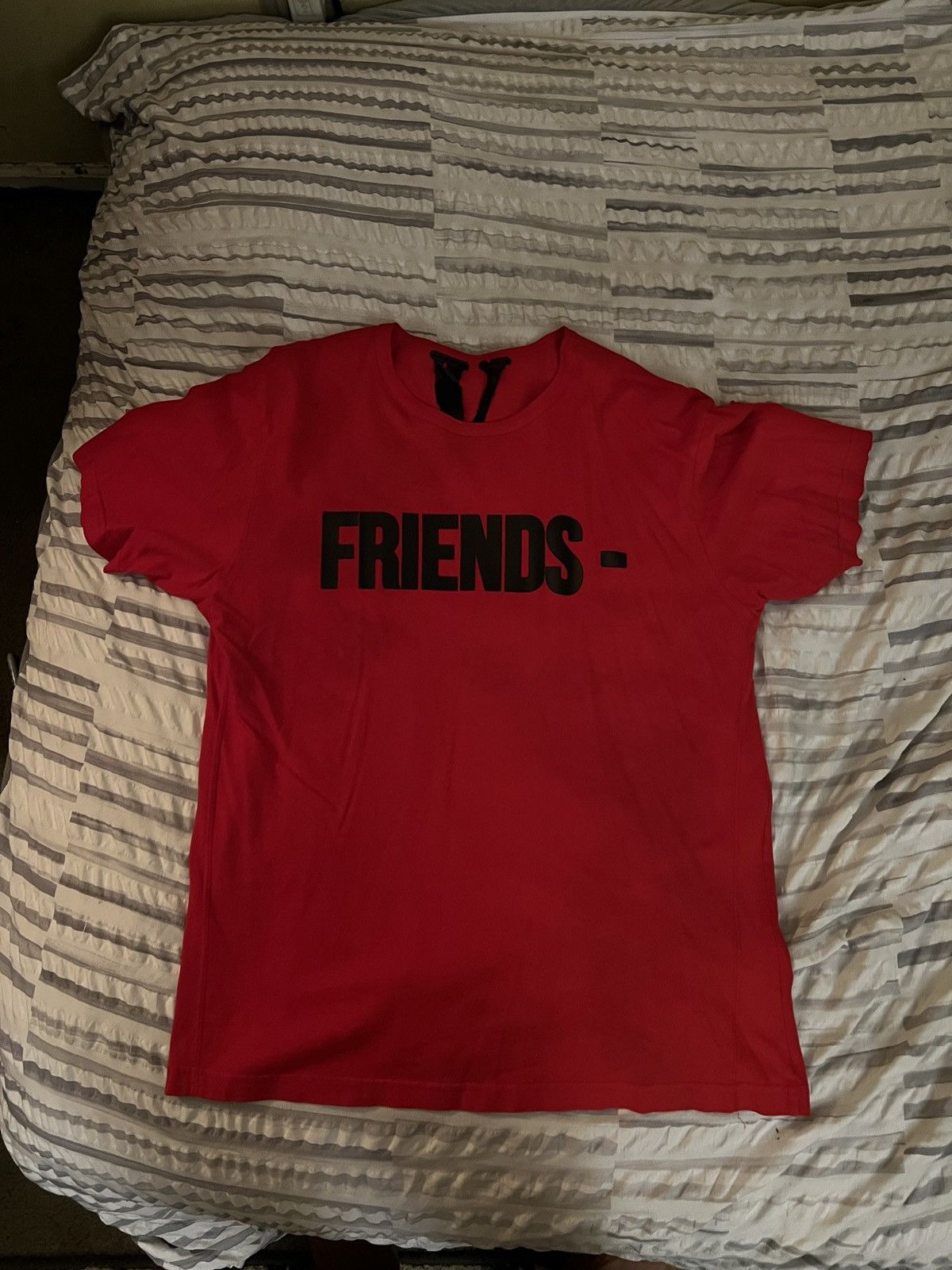 Streetwear × Vlone Red Vlone Friends Tee | Grailed