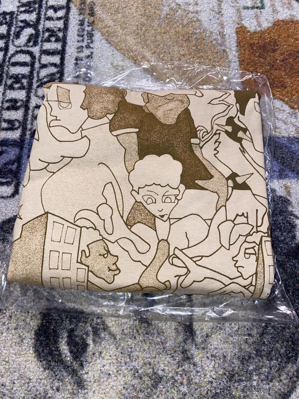 Supreme Supreme Downtown Tee Khaki | Grailed