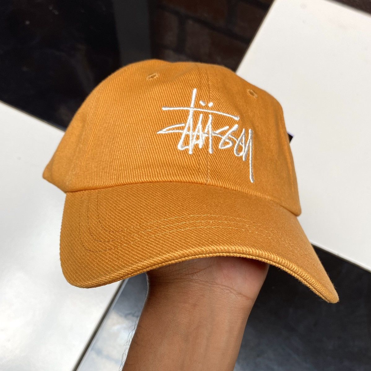 Streetwear × Stussy Stussy Big Logo Cap Hat | Grailed