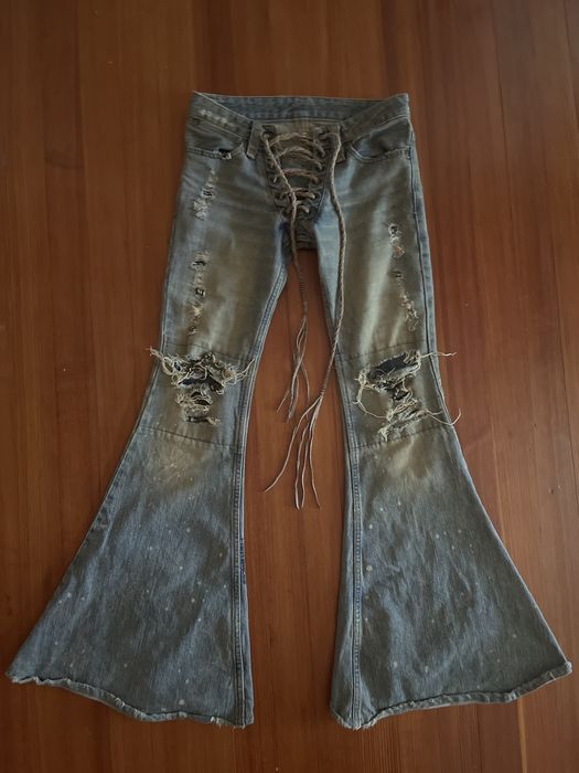 If Six Was Nine If six was nine mud max flares denim | Grailed