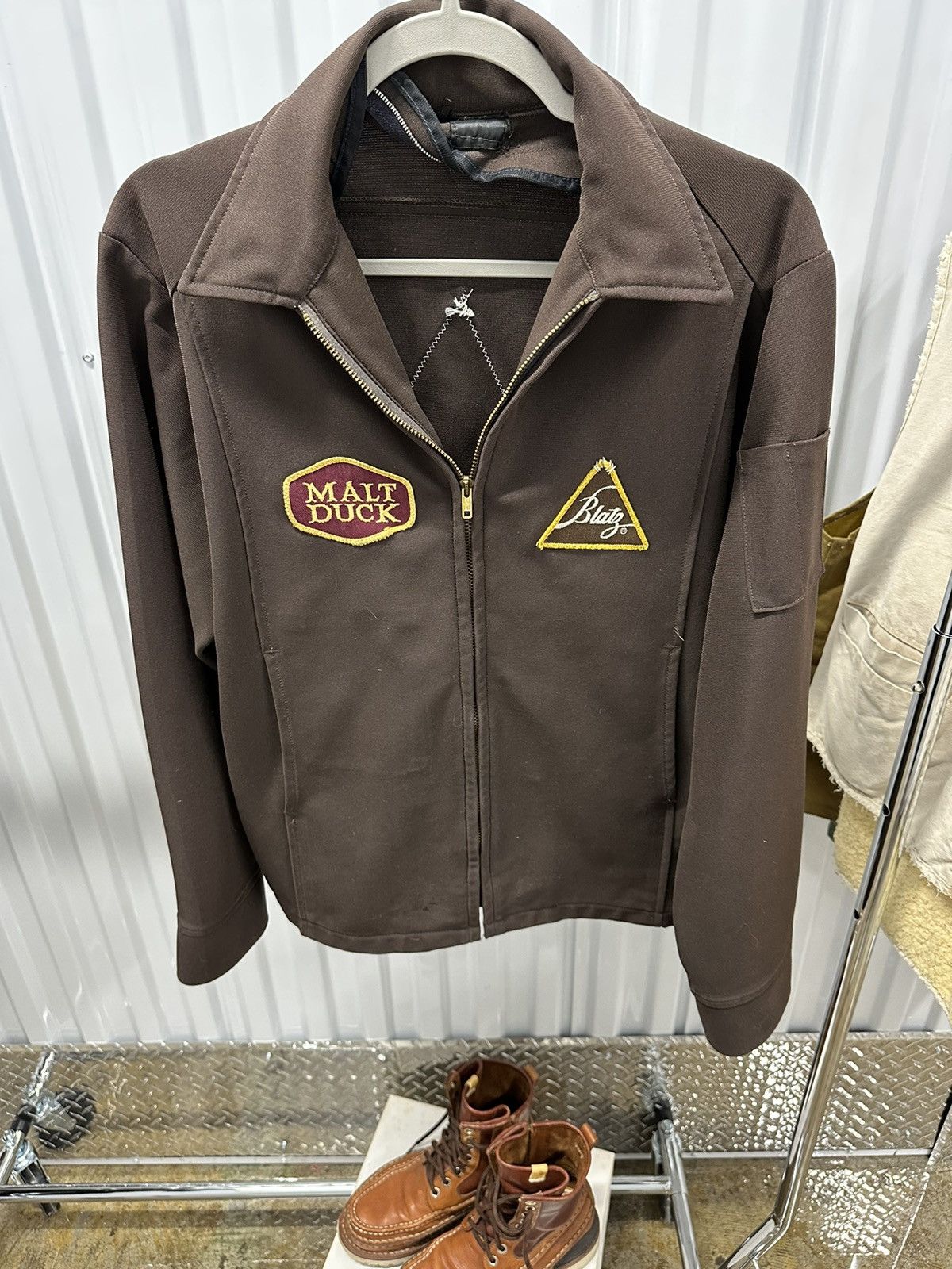 Made In Usa × Vintage 70s 80s blatz beer delivery work jacket | Grailed
