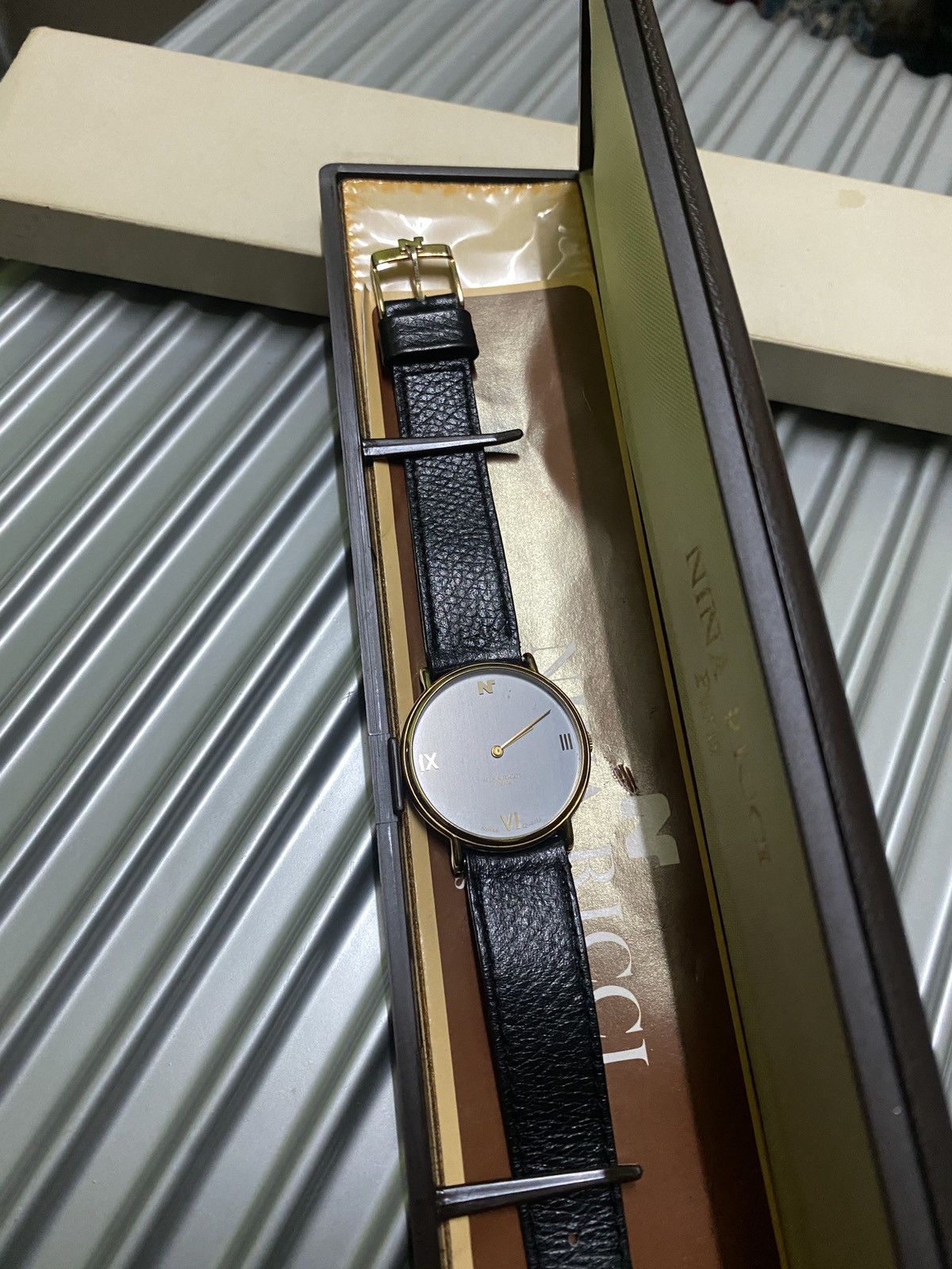 Vintage 💥90s VINTAGE NINA RICCI PARIS WATCH LEATHER COMPLETE SET | Grailed