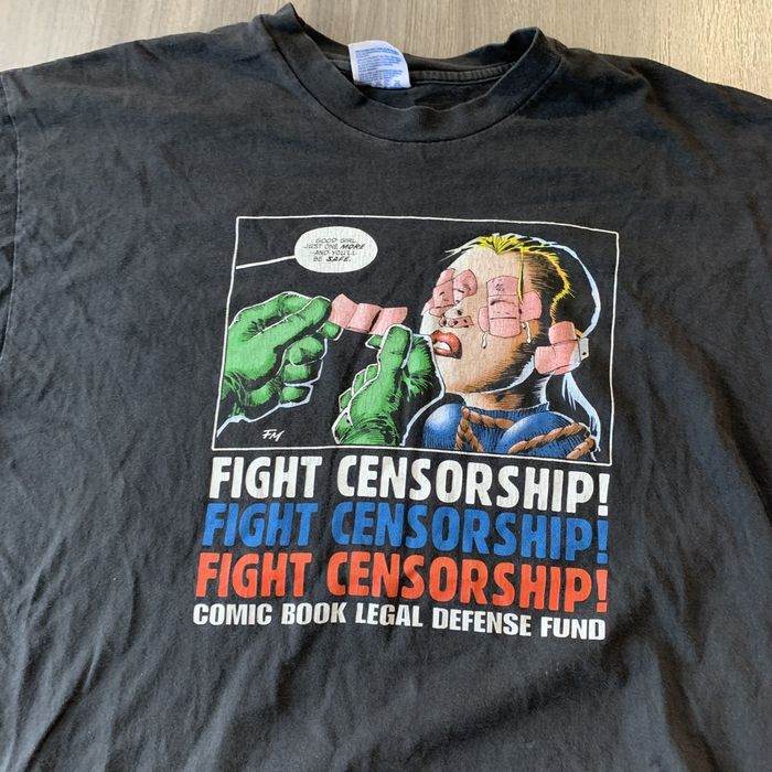 Vintage 90s Fight Censorship! Comic Book Legal Defense Fund Tee | Grailed
