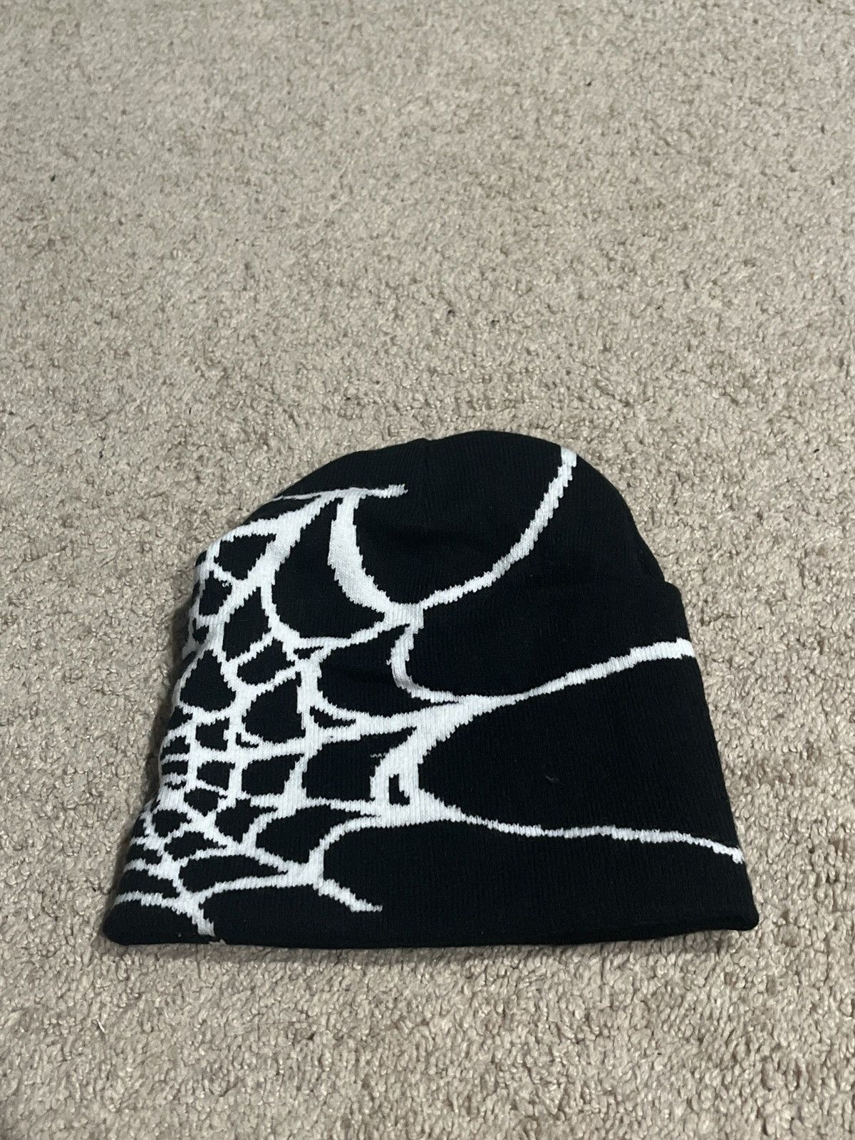 Streetwear Black Spider web Beanie | Grailed