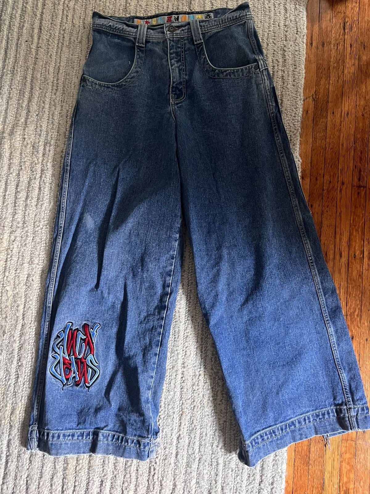 Jnco Rollin Dark Stone Blue Jnco Jean | Grailed