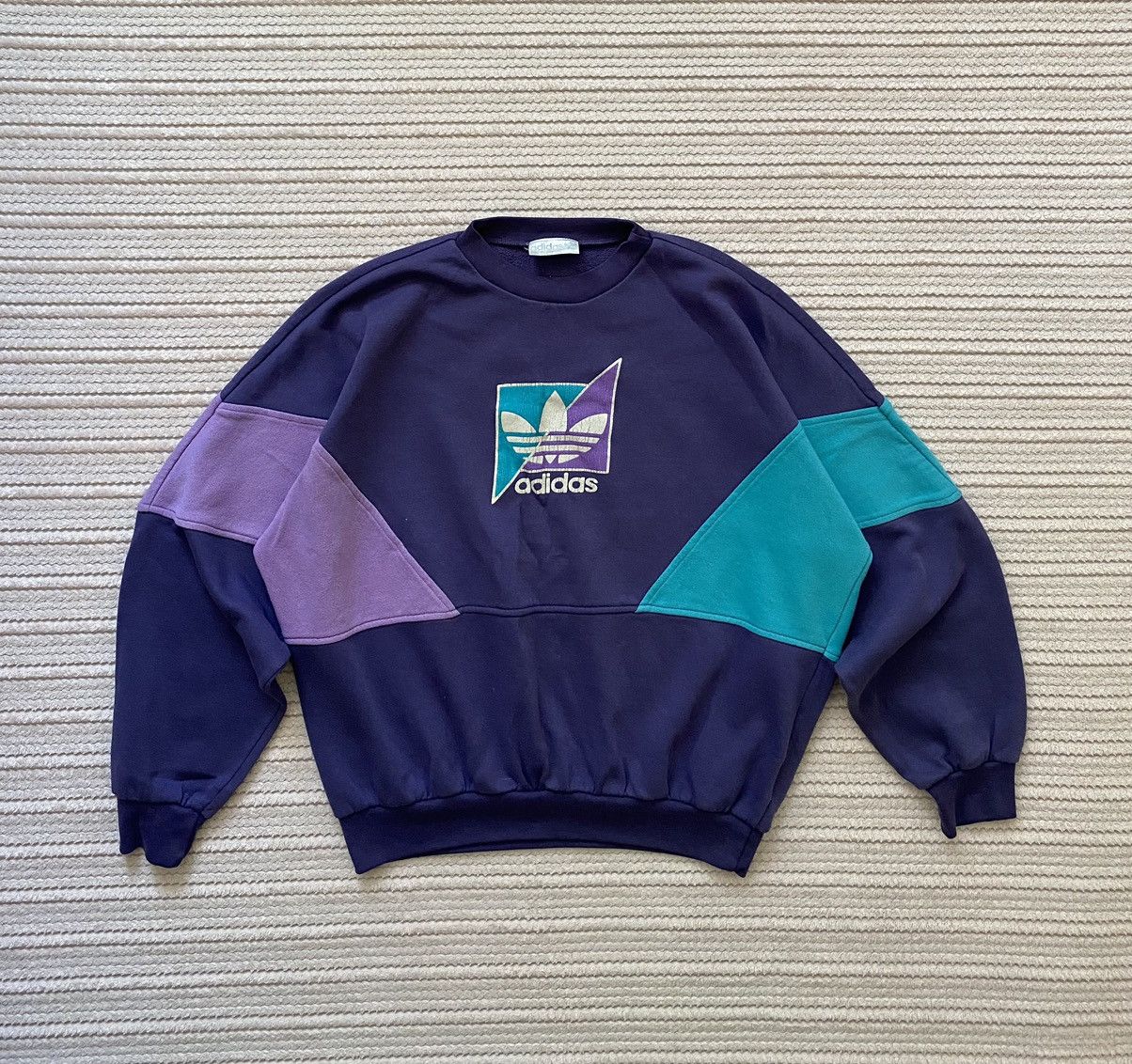 Adidas Adidas vintage sweatshirt 90s 80s y2k multicolour rare | Grailed