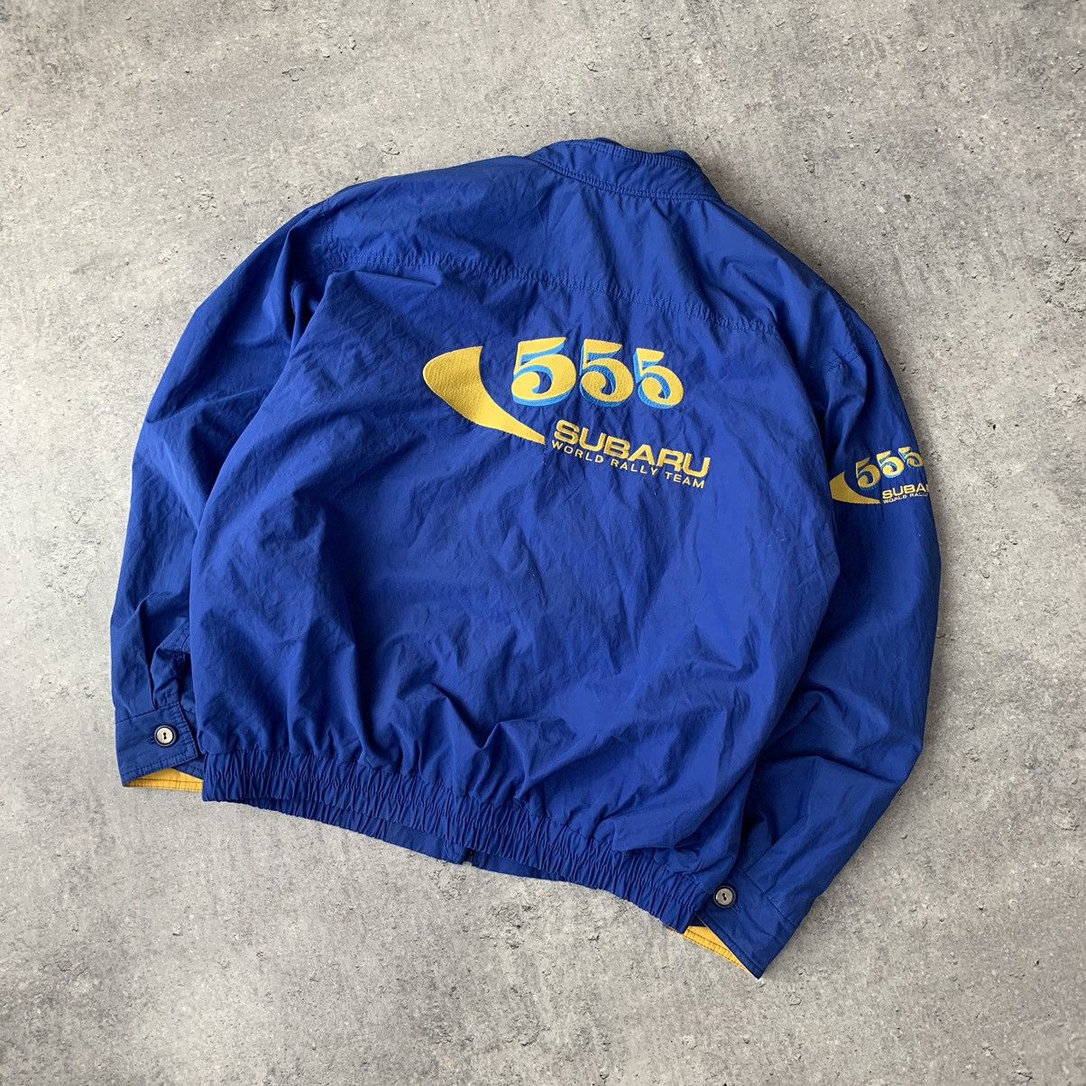 Bomber Jacket × Racing × Vintage VINTAGE 555 SUBARU RACING MOTORSPORT ...