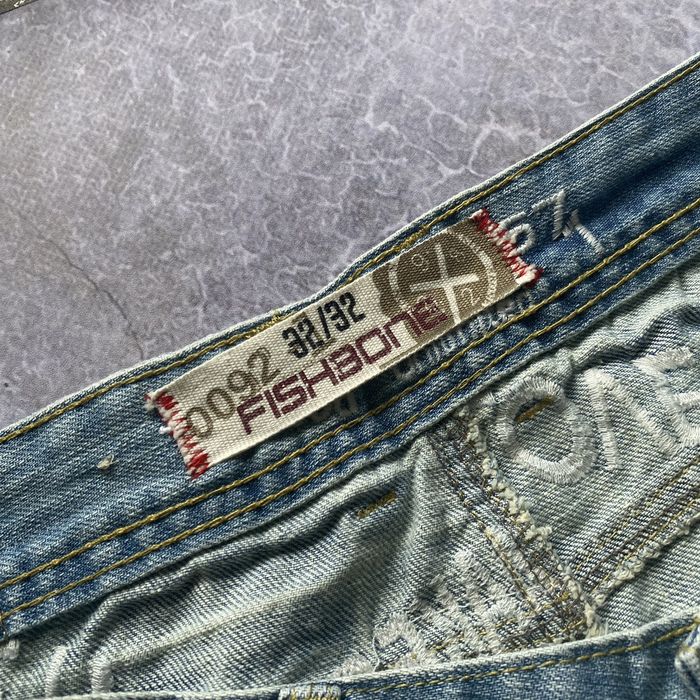 Vintage VINTAGE FISHBONE PRINTED JEANS PANTS | Grailed