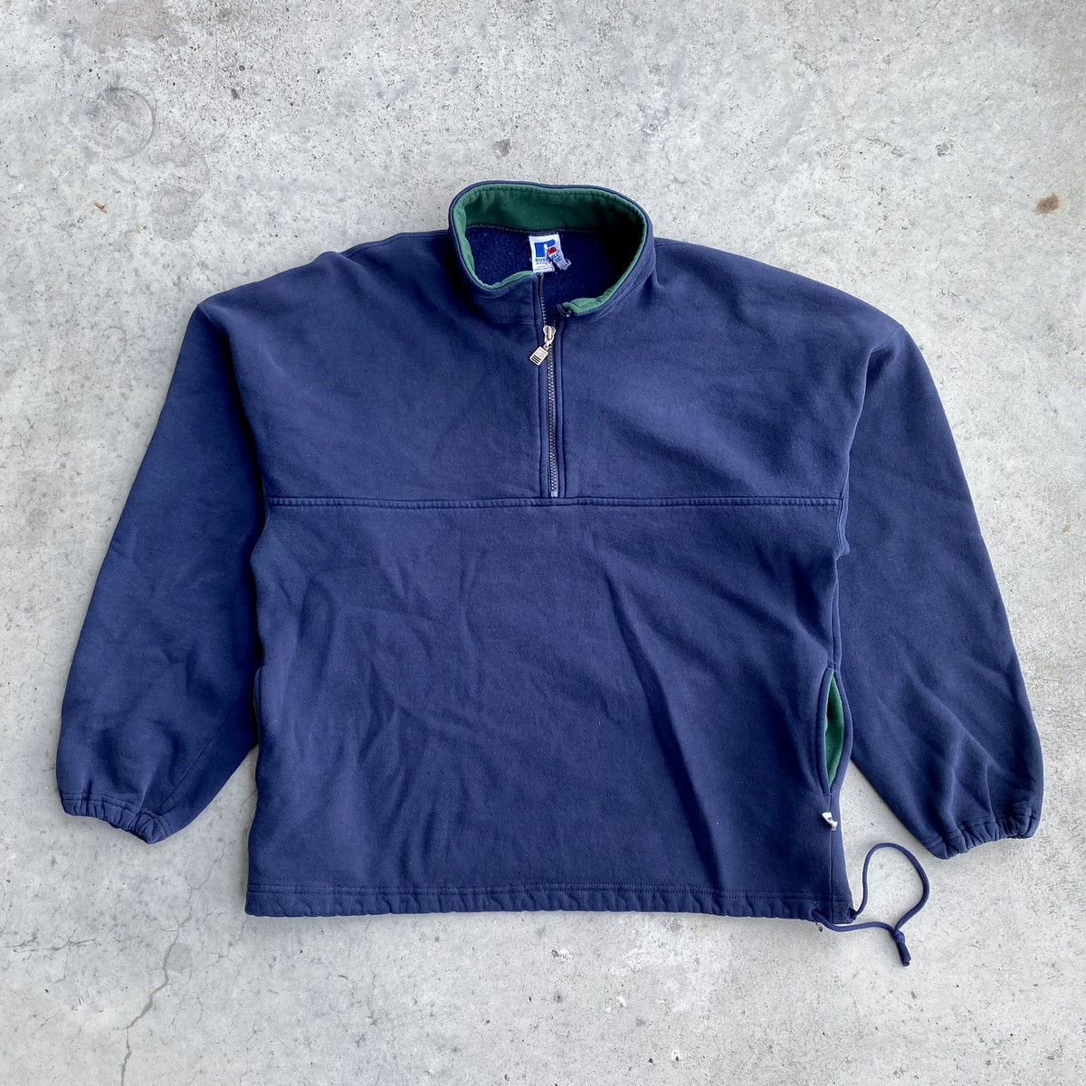 Vintage Vintage 90s Russell Athletic Quarter Zip Sweater Made in USA ...