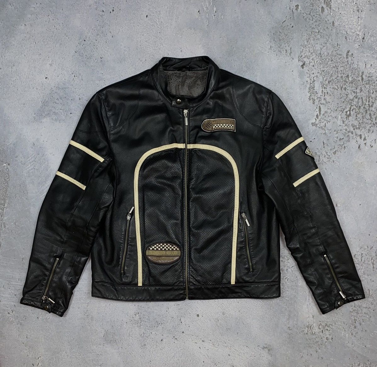 Angelo Litrico × Leather Jacket × MOTO Real leather jacket Knoxville ...