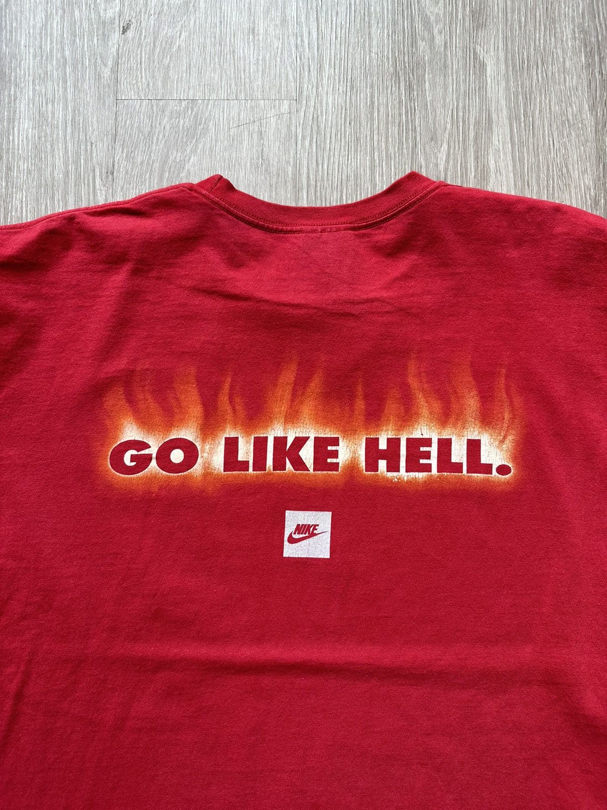 Nike × Vintage Vintage Nike Go Like Hell Tshirt | Grailed