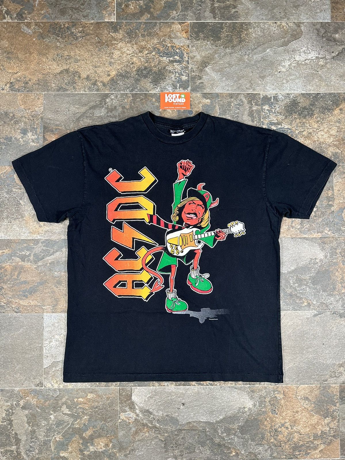 AC/DC × Band Tees × Vintage 2000 Vintage AC DC Angus Young Rock Band ...