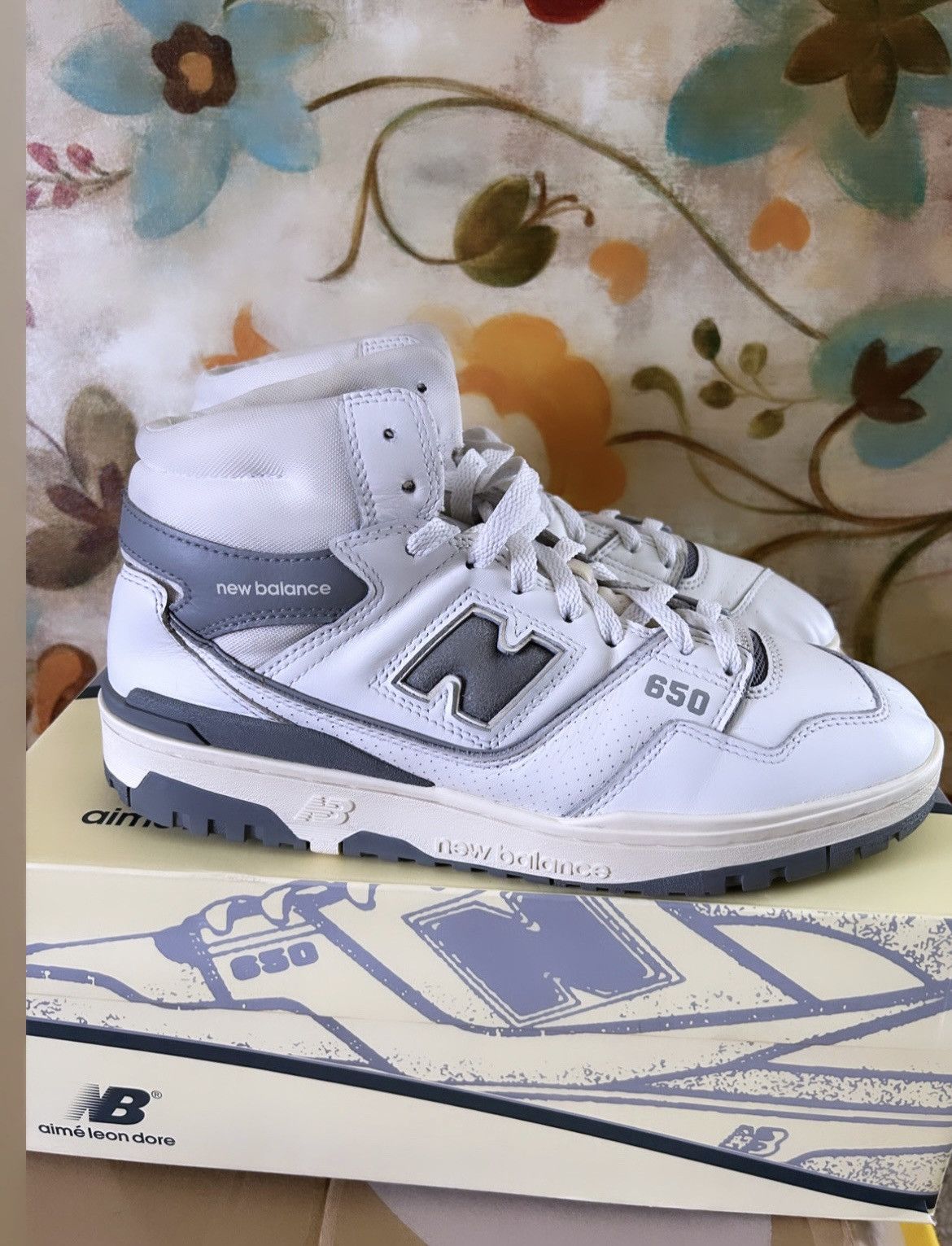 New Balance ALD x New Balance 650R hi top ‘Oxford’ Silver | Grailed