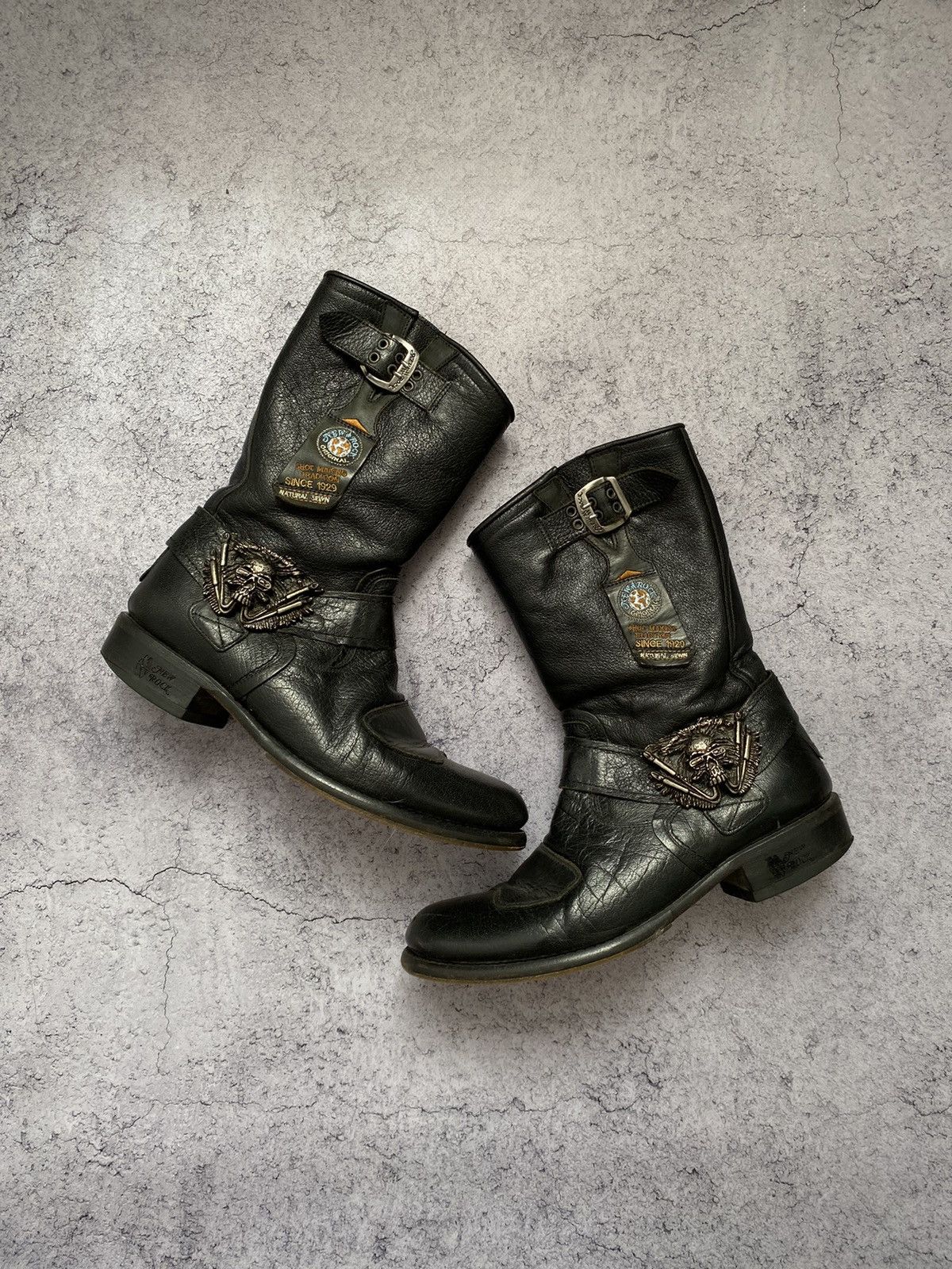 Avant Garde × New Rock × Vintage Vintage New Rock Avant Garde Leather ...