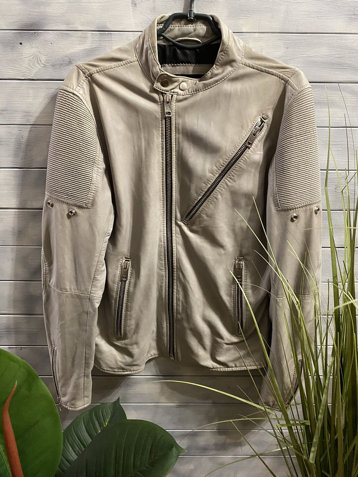 Diesel × Leather Jacket × Luxury Very Rare Diesel 100% Sheepskin ...