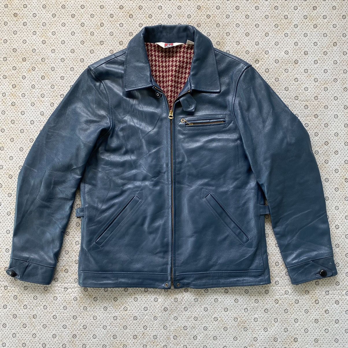 Ben Davis × Genuine Leather × Leather Genuine Leather Rider Jacket By ...